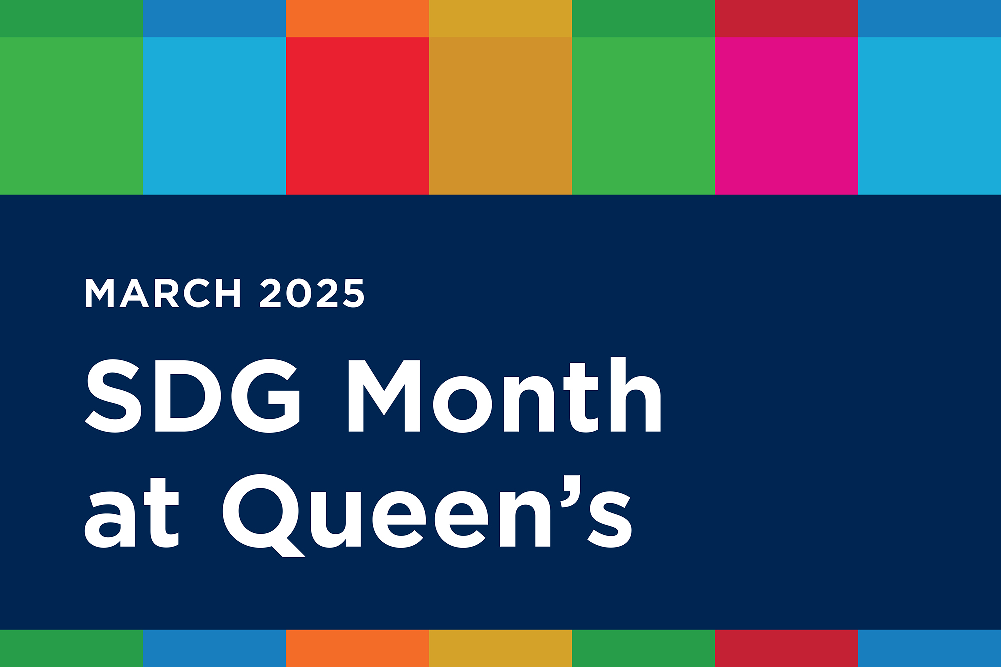 SDG Month Canada at Queen's March 2025 | Queen's Gazette